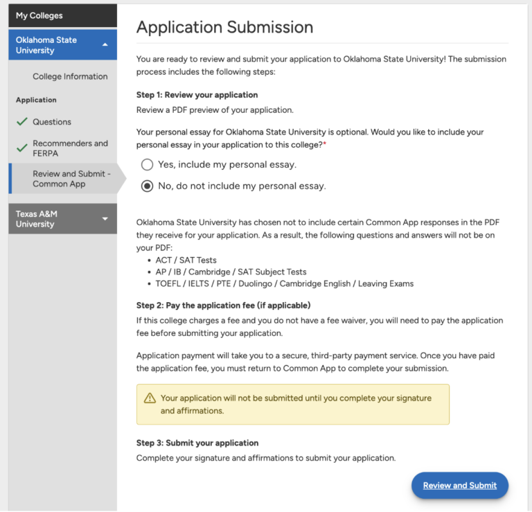 How to Preview Your Common App Application Before Submission - Essay Coach